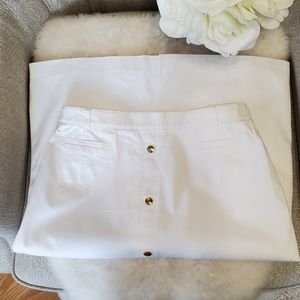 Basler | Skirts | Vintage Basler White Pencil Skirt Button Front | Poshmark